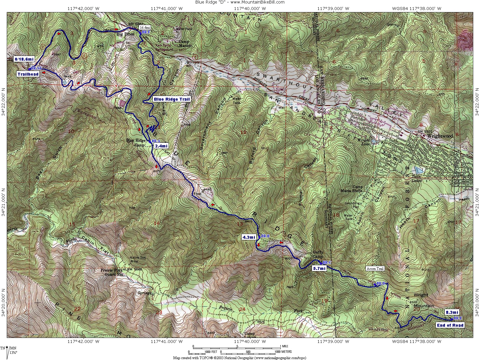 MountainBikeBill's Mountain biking Trail Reviews and Pictures of the ...